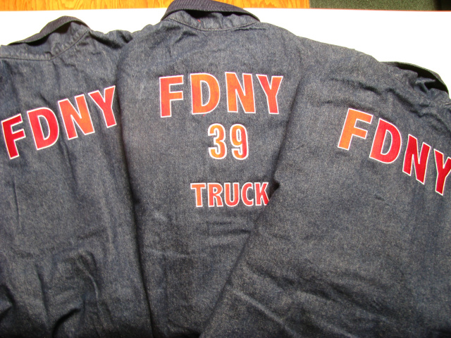 Denim Work Jacket,FDNY,Indianapolis,Chicago,Boston Fire Department